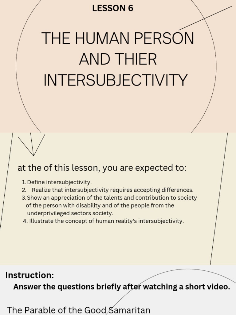 Understanding Intersubjectivity: A Look at How Humans Relate to Each Other Through Shared ...