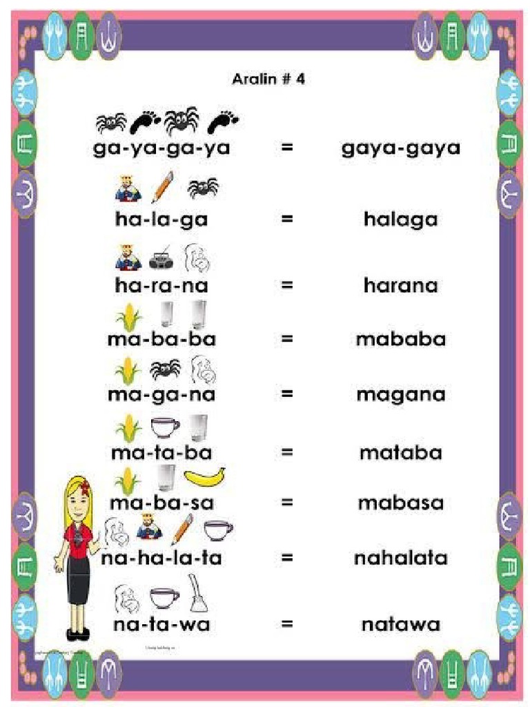 ABAKADA (Unang Hakbang Sa Pagbasa) 1-16 | PDF