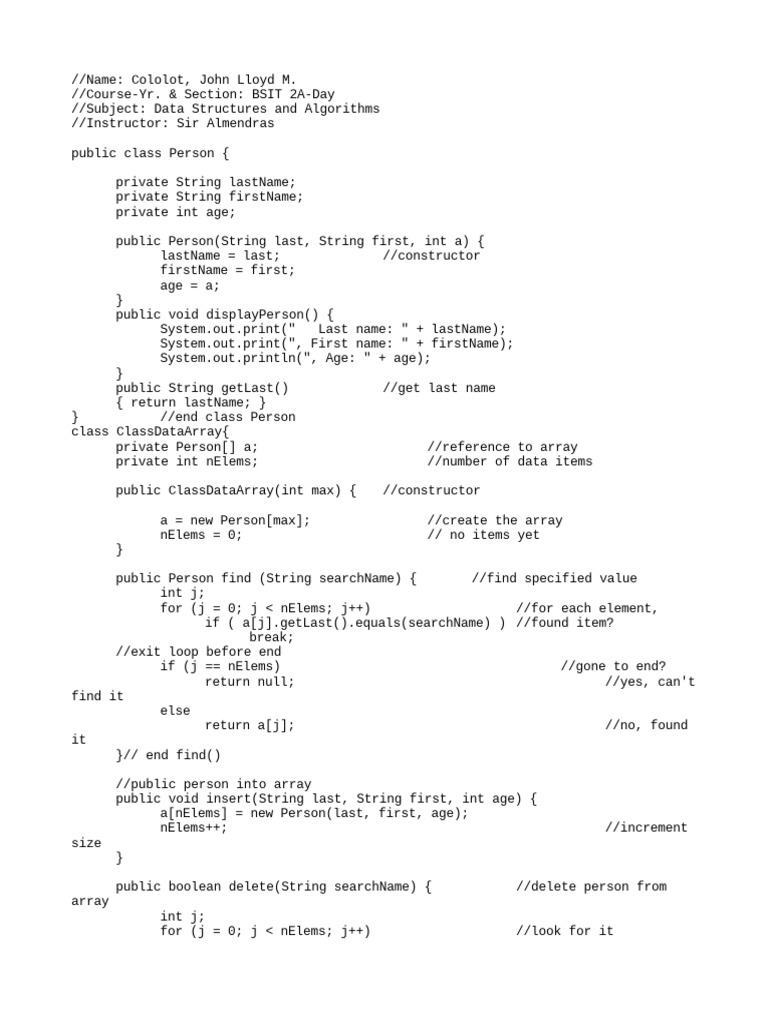 Listing 25 Source Code Text Pdf String Computer Science Constructor Object Oriented 3324