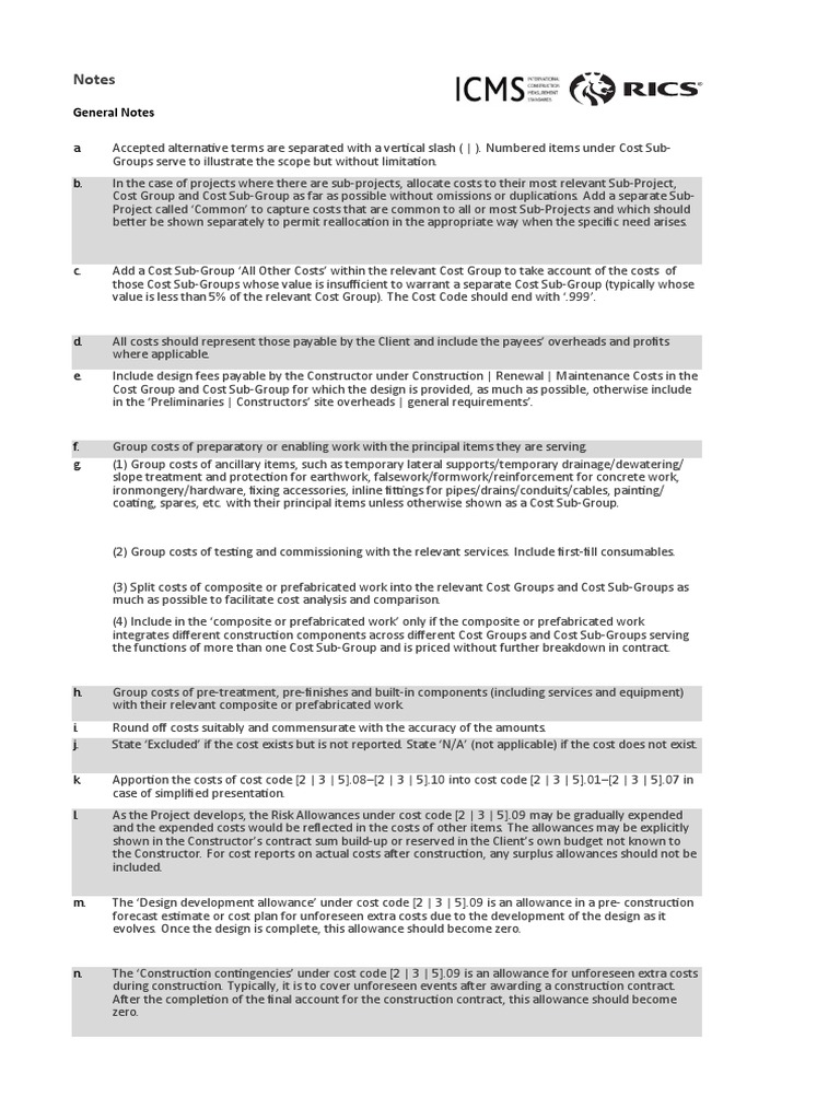 ICMS Cost Reporting Guidelines | PDF | Rail Transport | Controlled ...