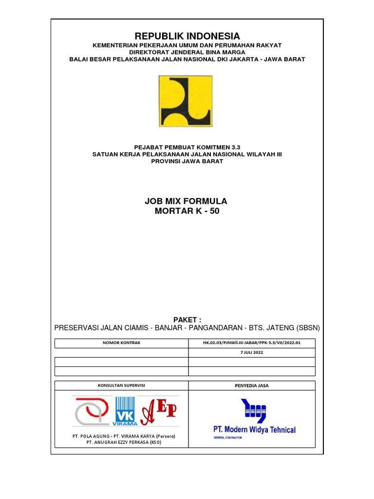 JMF Mortar K-50 | PDF