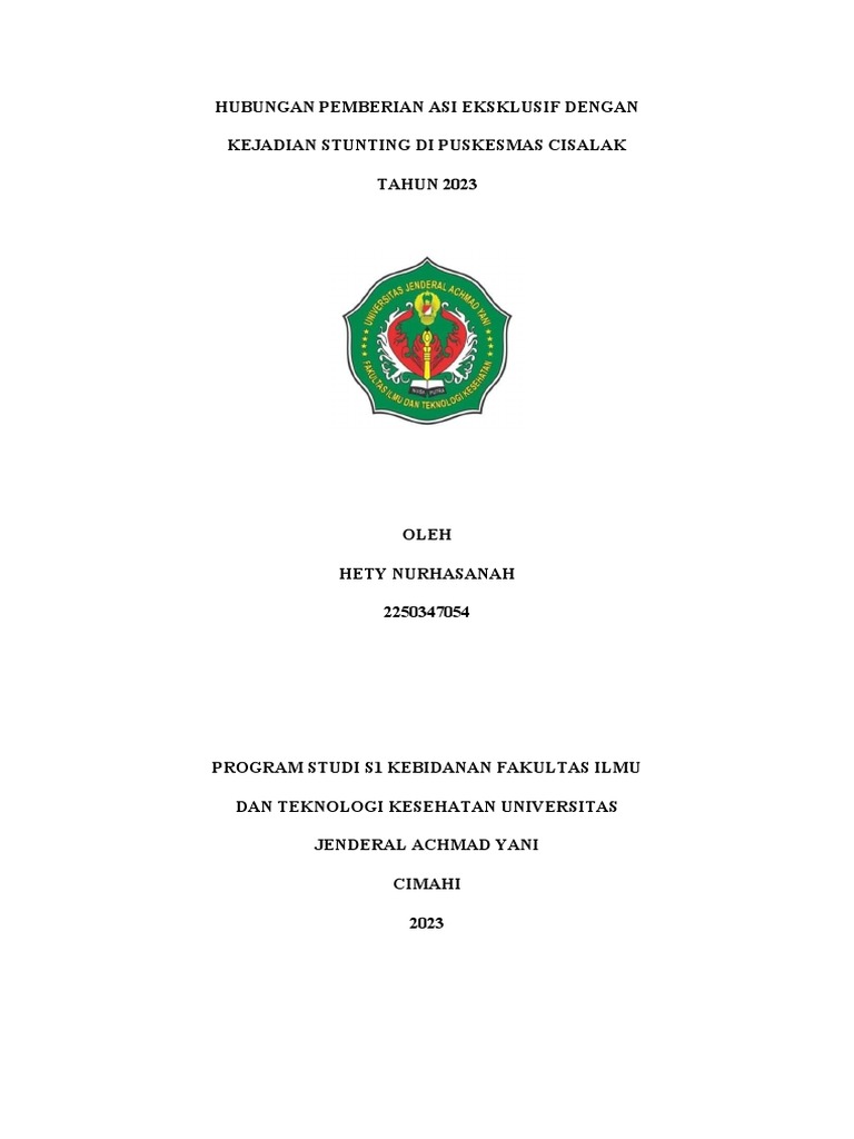Mini Proposal 1 | PDF | Kesehatan Holistik | Gaya Hidup