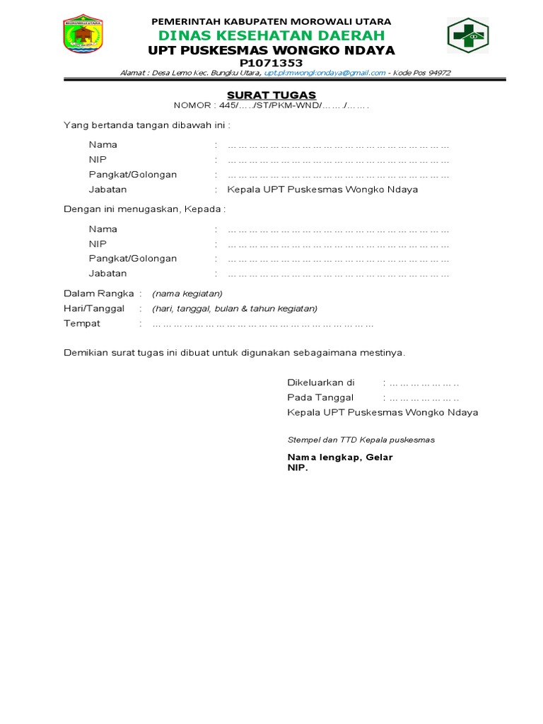 Format Persuratan Tata Naskah PKM Wongko Ndaya | PDF