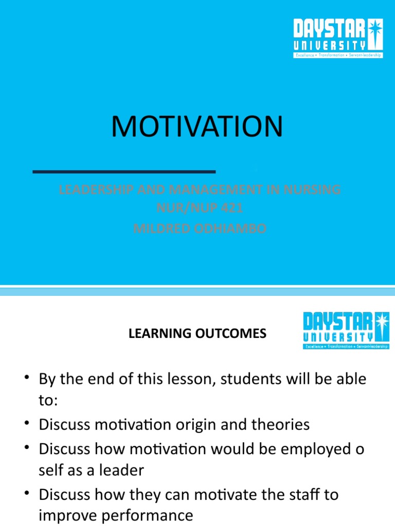 Motivation | PDF | Motivational | Motivation