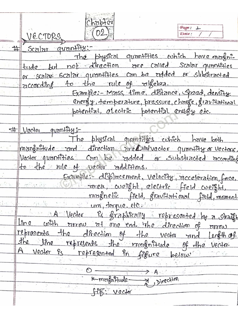 Vectors Pdf