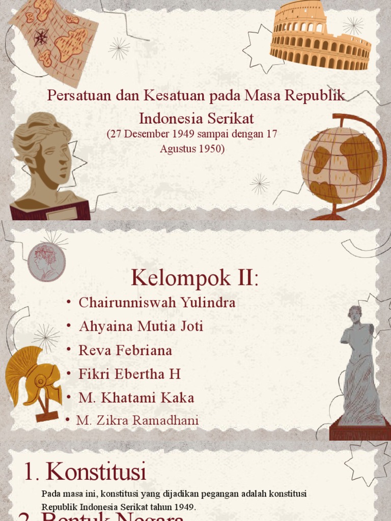 PPKN Persatuan & Kesatuan Pada Masa RIS | PDF | Politik | Perjalanan