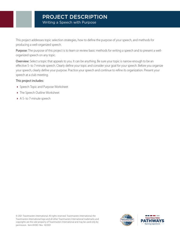 8103D Project Description | PDF