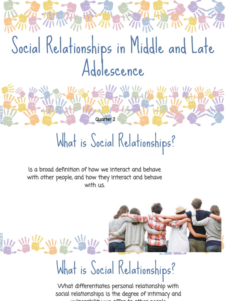 Social Relationships in Middle and Late Adolescence | PDF | Adolescence ...