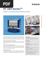 FOSS Datasheet LabtecTM Line Manual Solvent Extraction System ST - 243 - Soxtec - Solution ...
