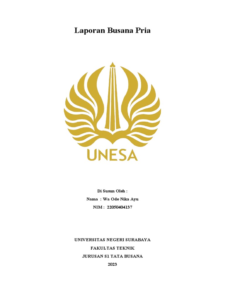 Laporan Busana Pria | PDF