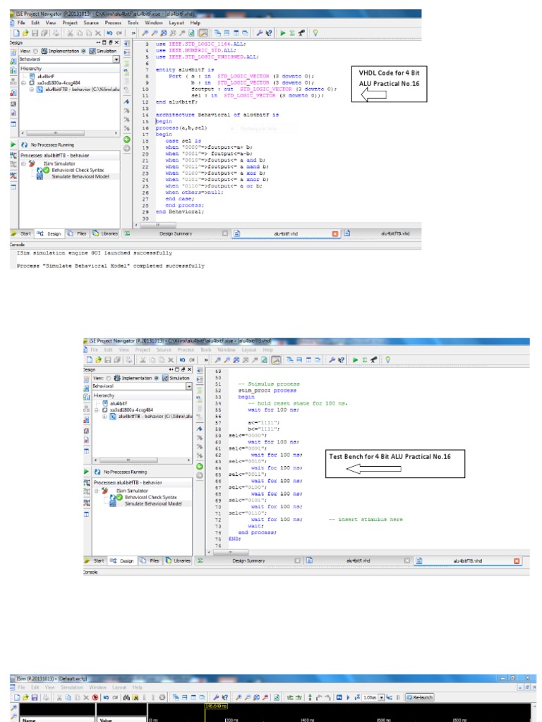 4bitALU Practical No 16 Printout | PDF