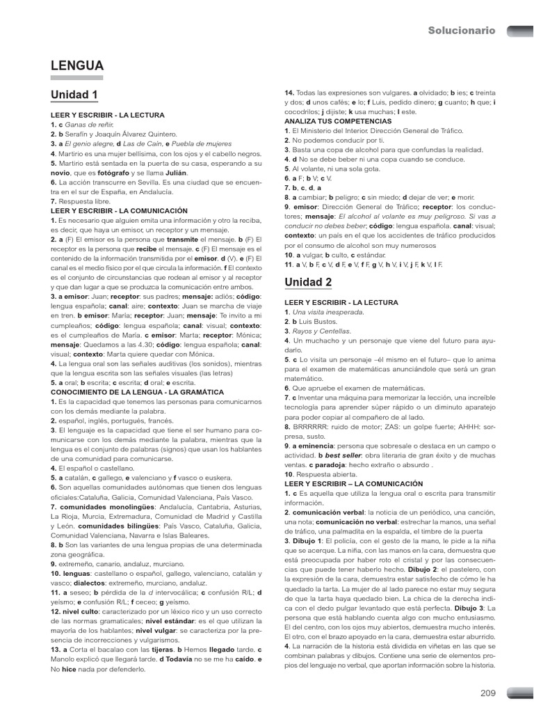 Solucionario Aprende Lo BÃ¡Sico | PDF | Palabra | Adjetivo