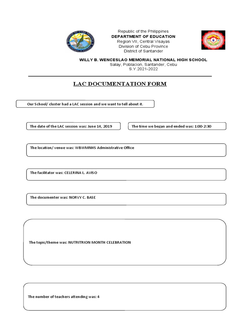 LAC JUly | PDF | Teachers | Behavior Modification