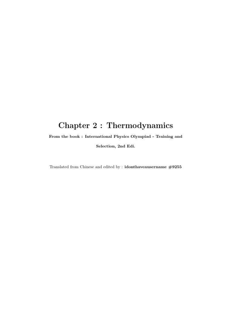 Thermodynamics Practice Problems 3 | PDF | Gases | Temperature