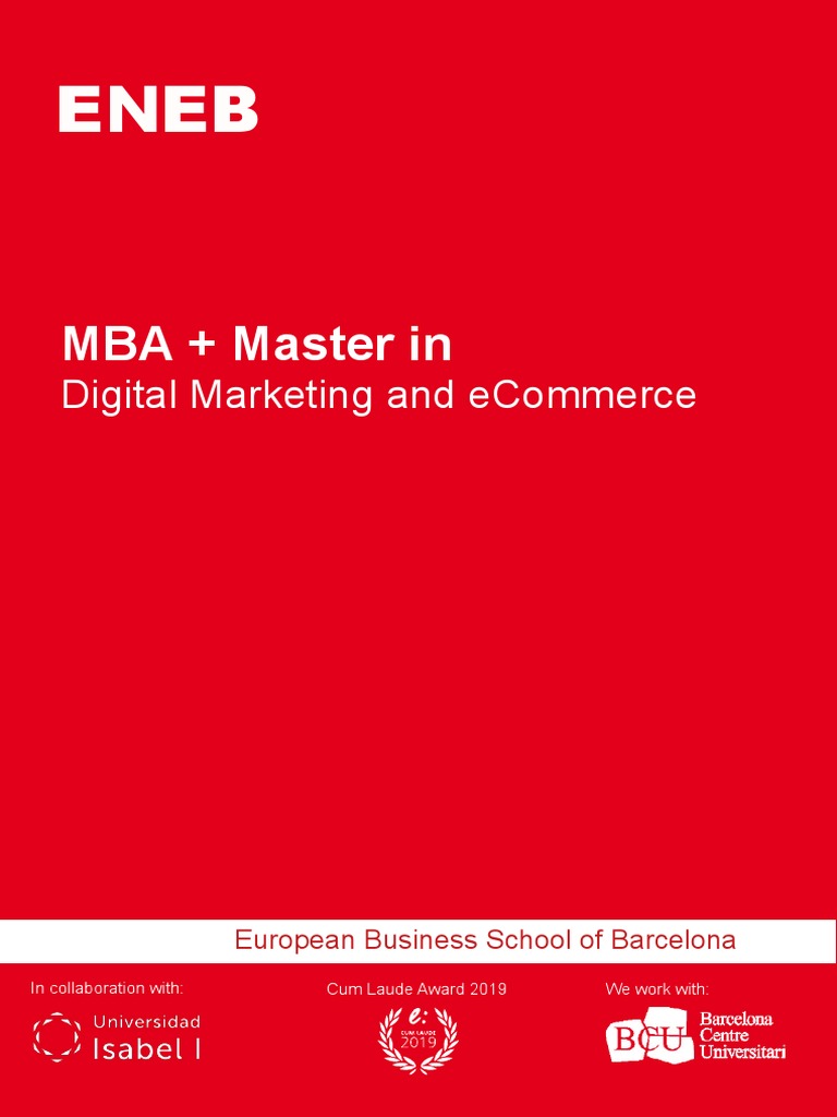 ENEB - MBA + Master in Digital Marketing and Ecommerce | PDF ...