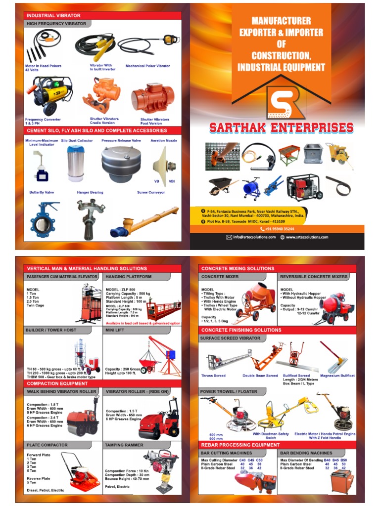 Brochure Sarthak Enterprises | PDF