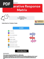 Comparative Response Matrix | PDF | Starbucks | Strategic Management