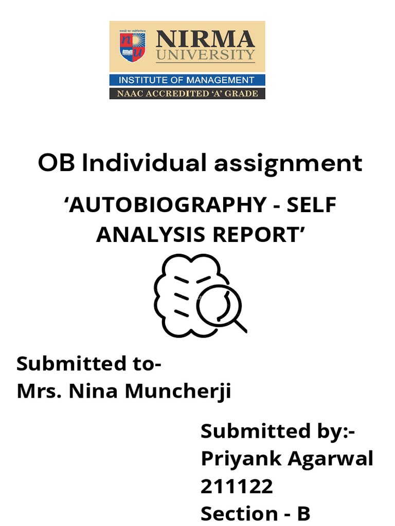 Priyank Agarwal's Self-Analysis Report | PDF | Anger | Motivation