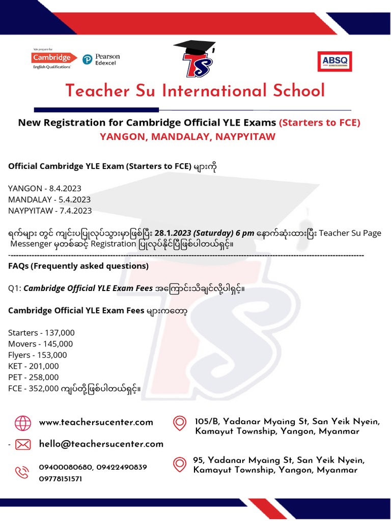 Official YLE Exam FAQ | PDF