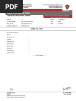 Urinalysis Report Form Template | PDF