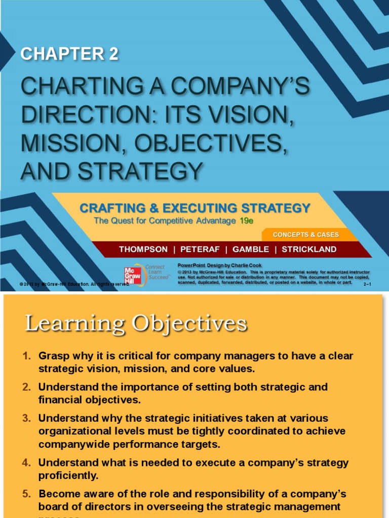 Chapter 02 Charting A Company's Direction-Its Vision, Mission ...