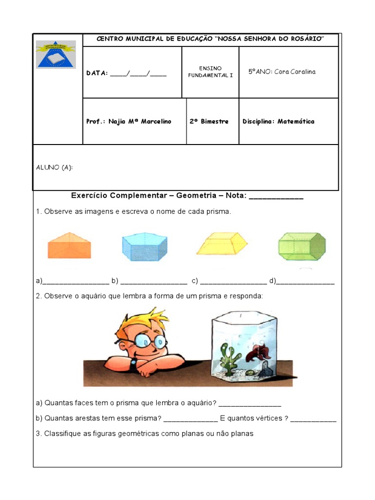 Atividade Complementar - Geometria | PDF
