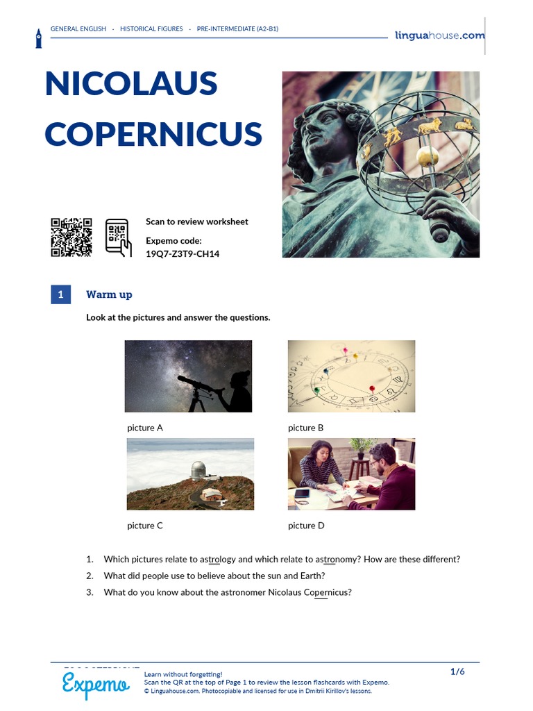 Nicolaus Copernicus British English Student | PDF | Nicolaus Copernicus ...