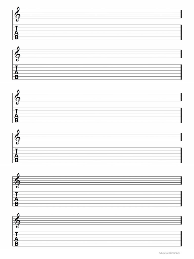 Printable Guitar Sheets - Hub Guitar - Hub Guitar | PDF