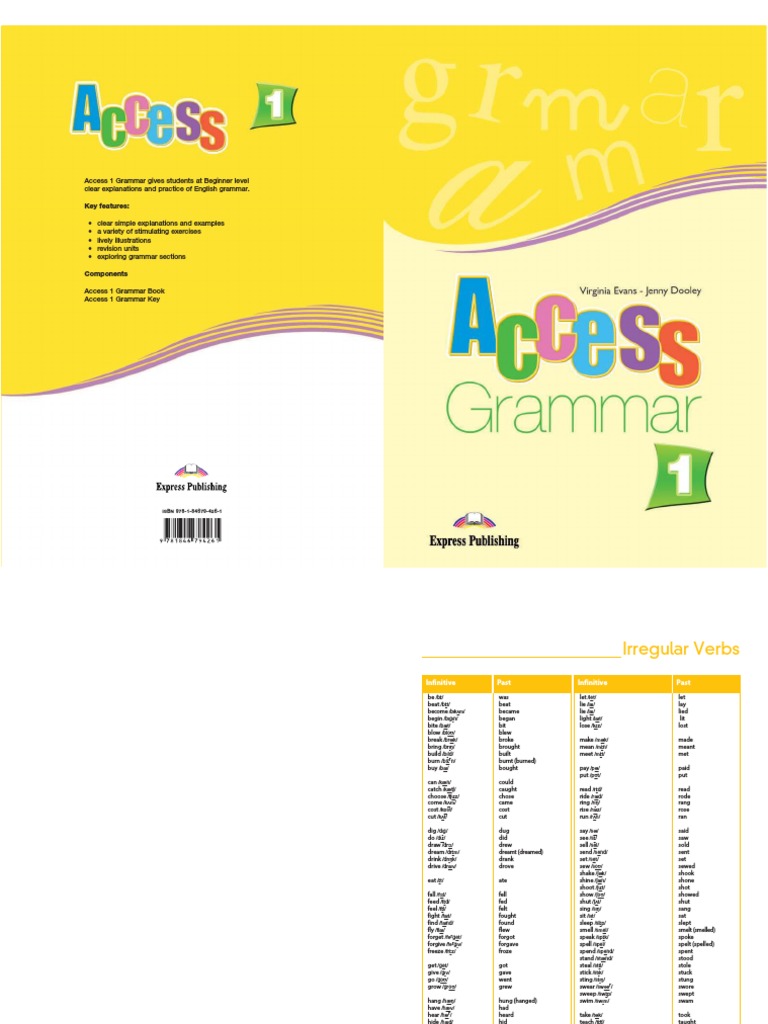 Access Grammar 1 | PDF | Verb | Noun