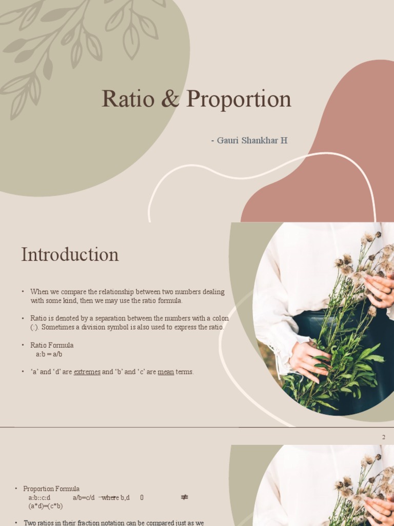 Ratio & Proportion | PDF