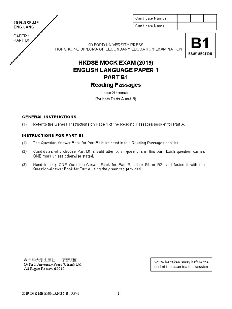 2019 Mock Exam P1 Part B1 Rp Download Free Pdf Foods Nutrition