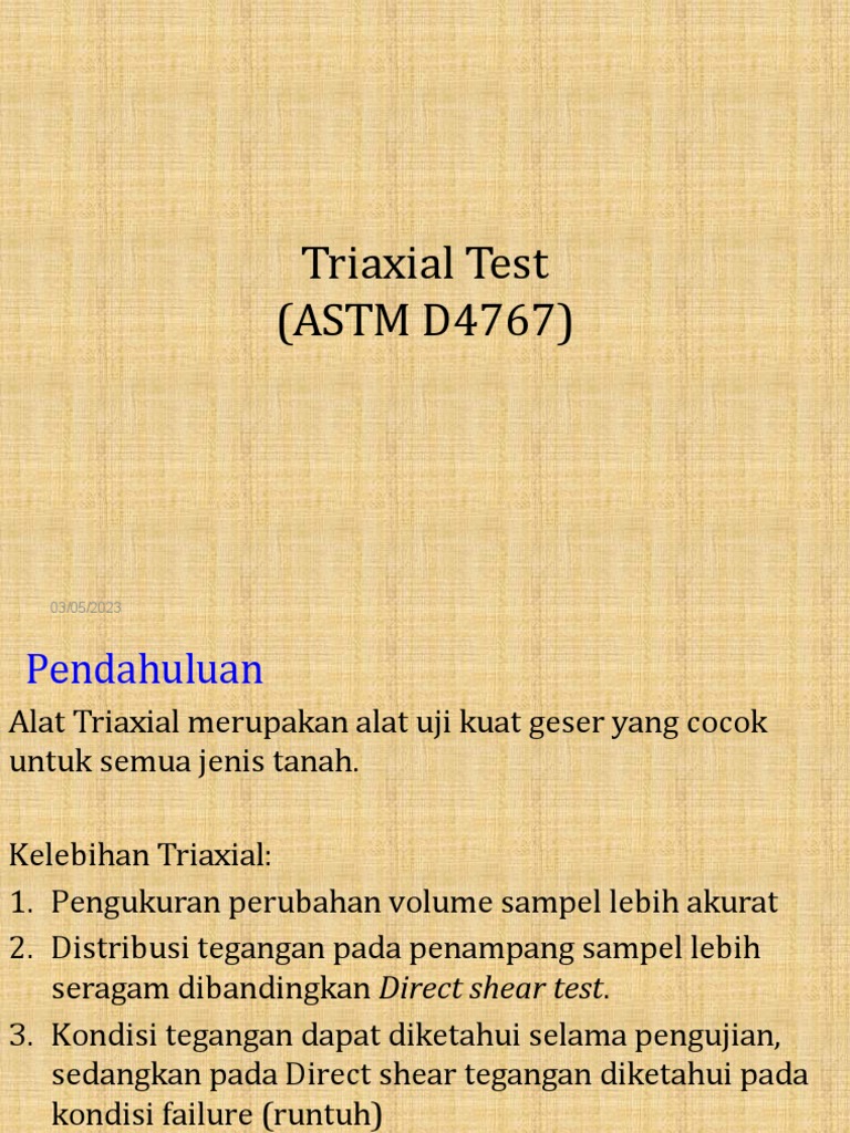 MK 3 - Alat Uji Geser Tanah - Triaxial UU & CU - 29022020 | PDF
