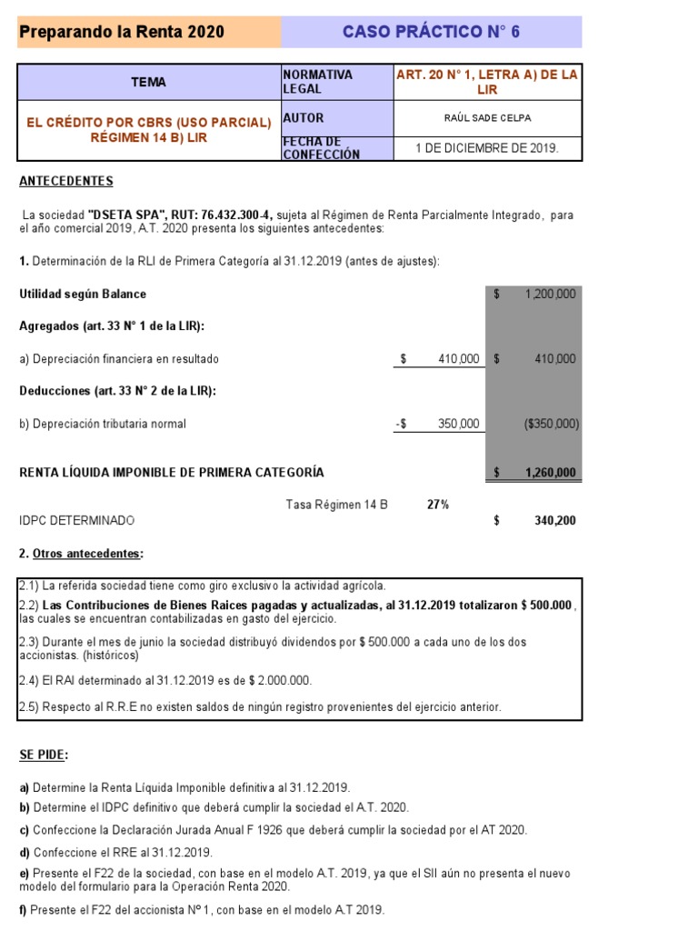 Documento 5 | PDF | Impuestos | Impuesto sobre la renta