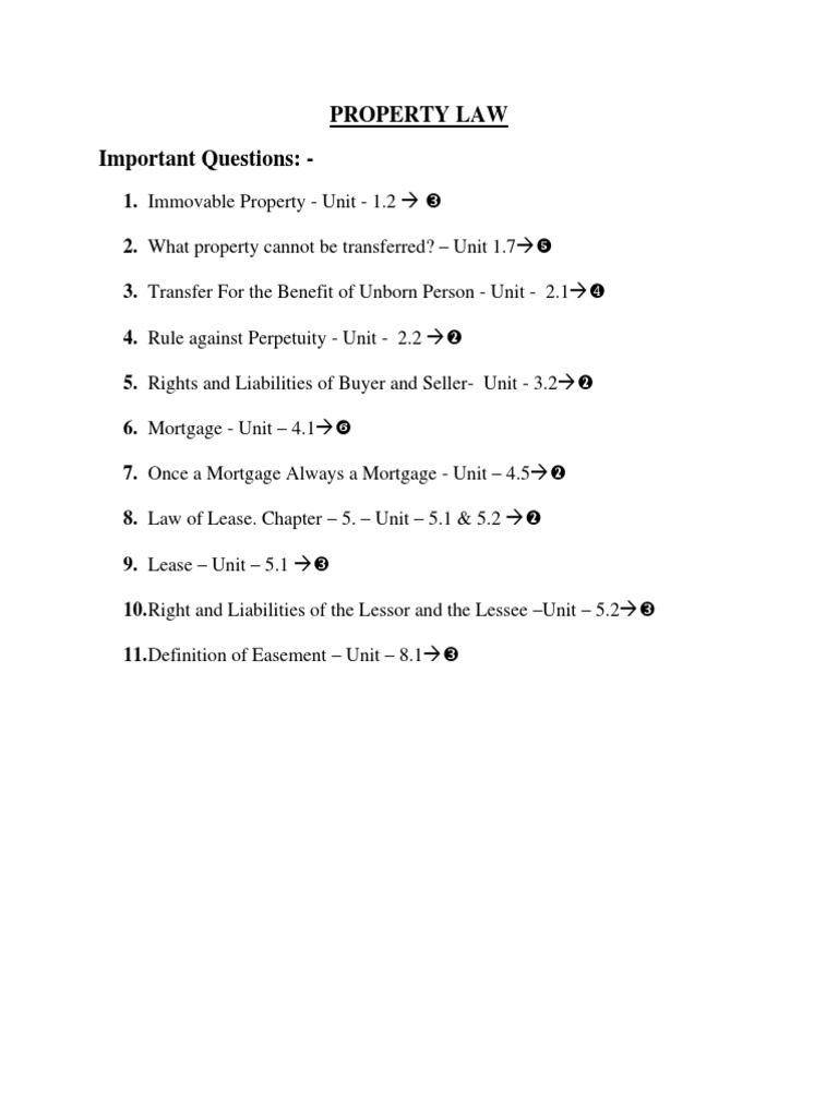 Property Law | PDF | Home & Garden
