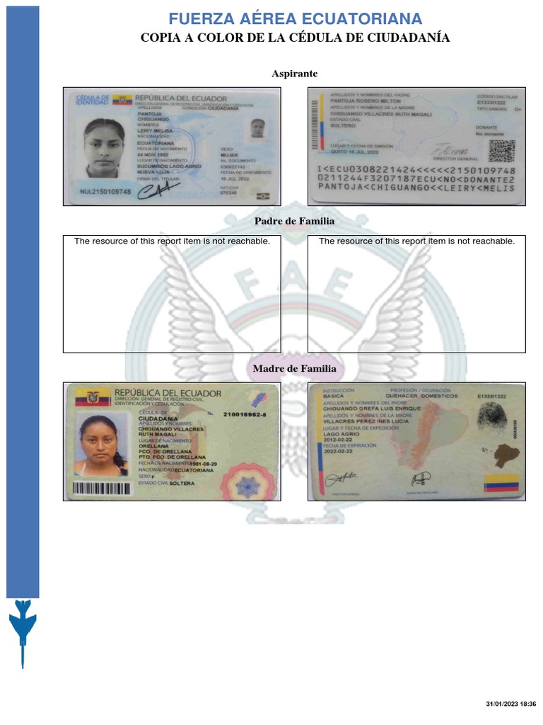 Documento Cédulas Uni 2 | PDF