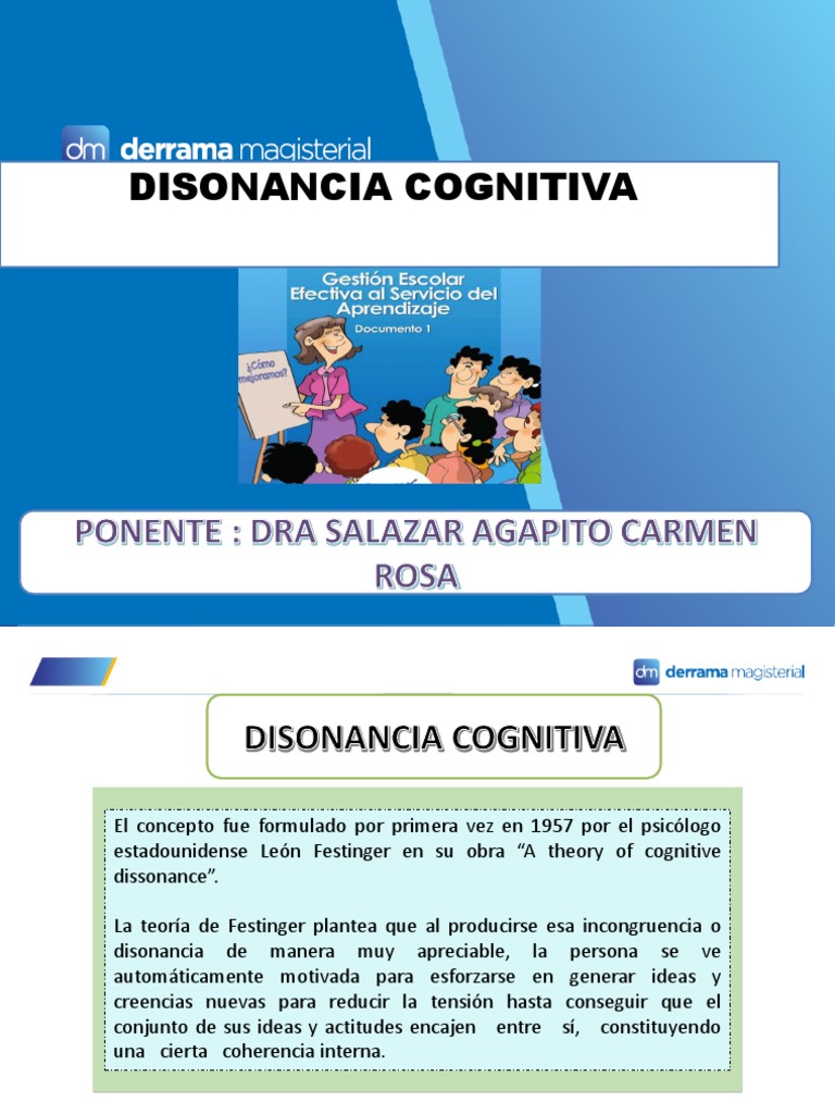 Disonancia Cognitiva | Descargar gratis PDF | Conceptos psicologicos | Ciencia cognitiva