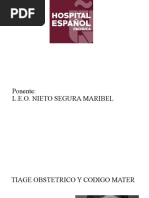 Triage Obstétrico, código mater y ERIO. | PDF | Partería | Cuidado de ...