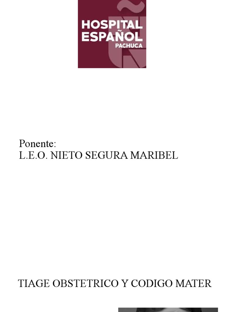 Triage Obstetrico y Codigo Mater. | PDF | Muerte materna ...