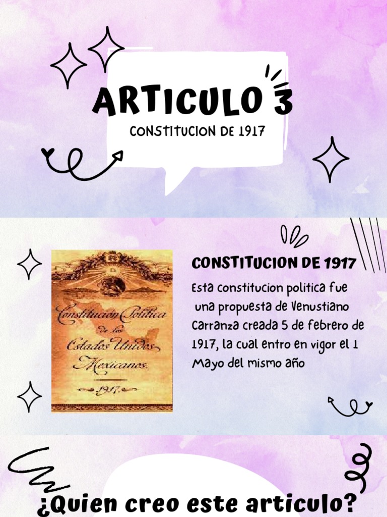 Articulo 3 de 1917 | PDF