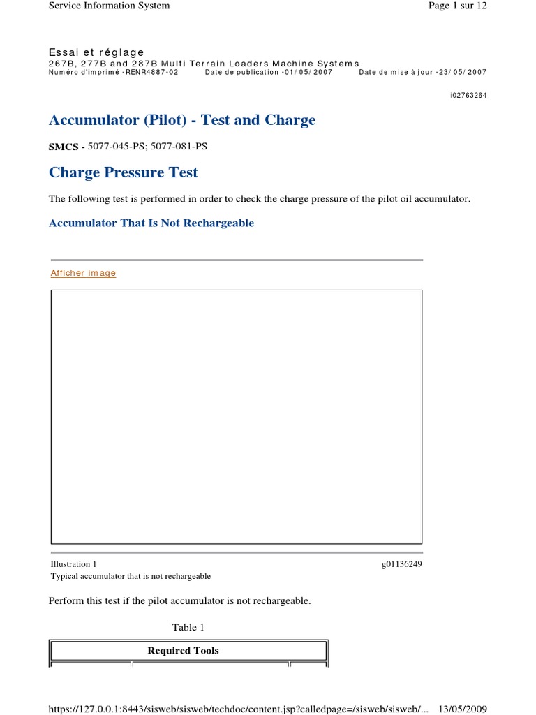 Accumulator (Pilot) - Test and Charge | PDF | Leak | Valve