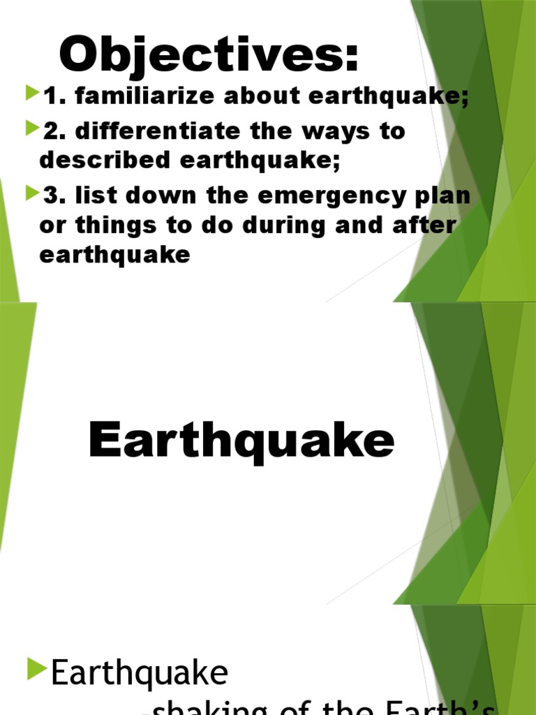 Presentation Earthquake | PDF | Earthquakes | Solid Mechanics