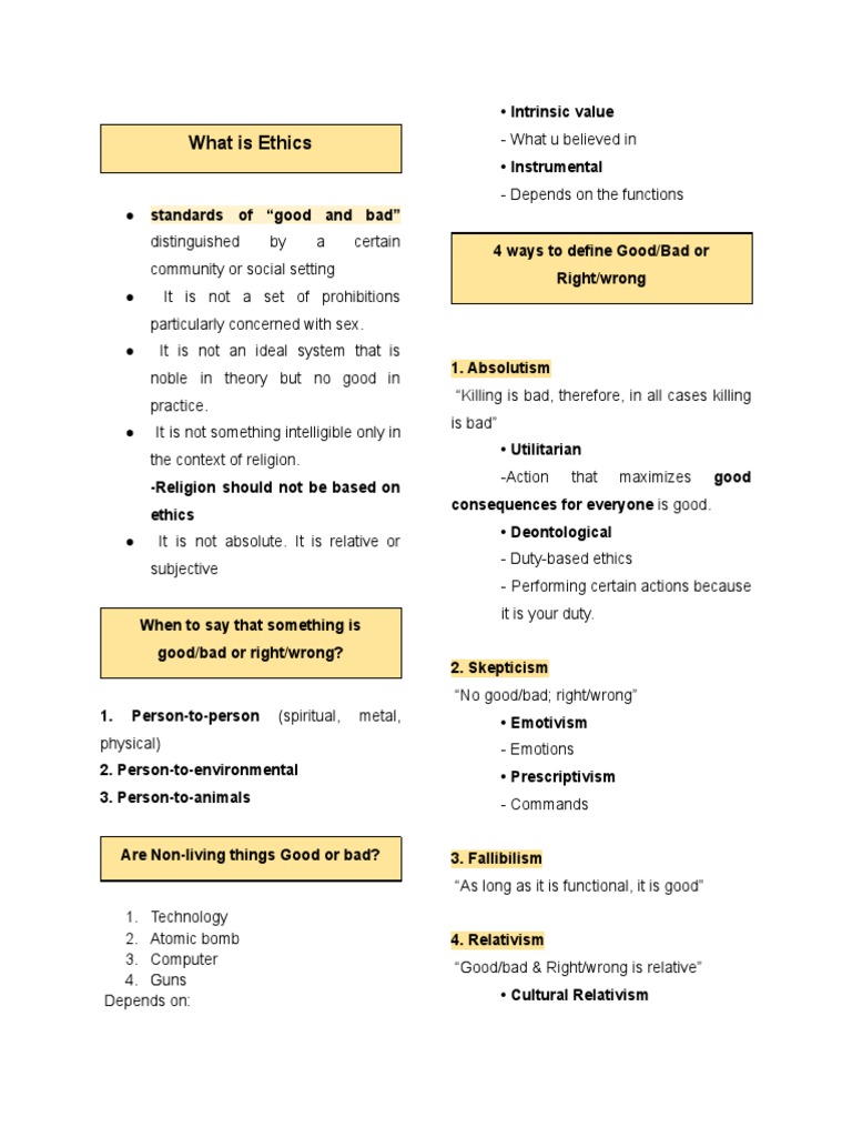 Ethics RVWR | PDF | Rationality | Morality