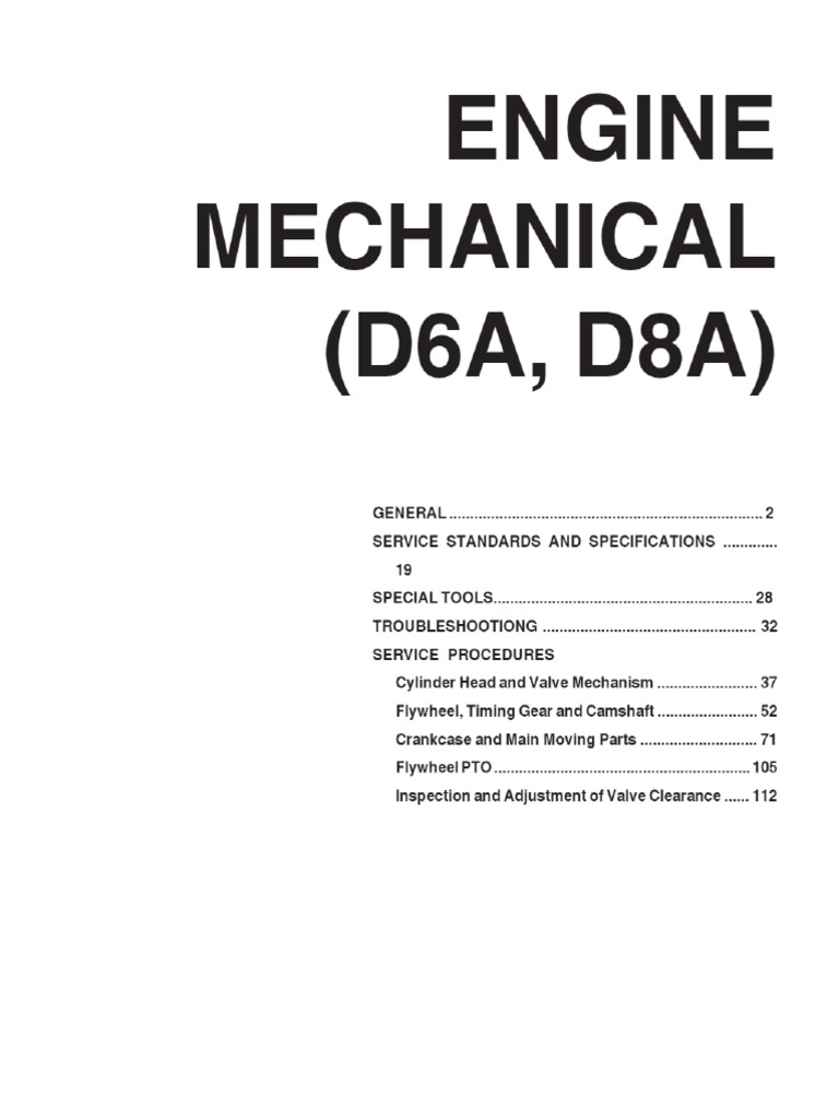 Hyundai D6 AD8 Amanual 01 | PDF