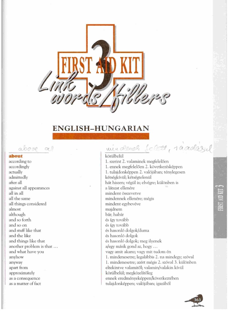 Black Bird. - Linking Words - Kifejezések És Szópárok | PDF