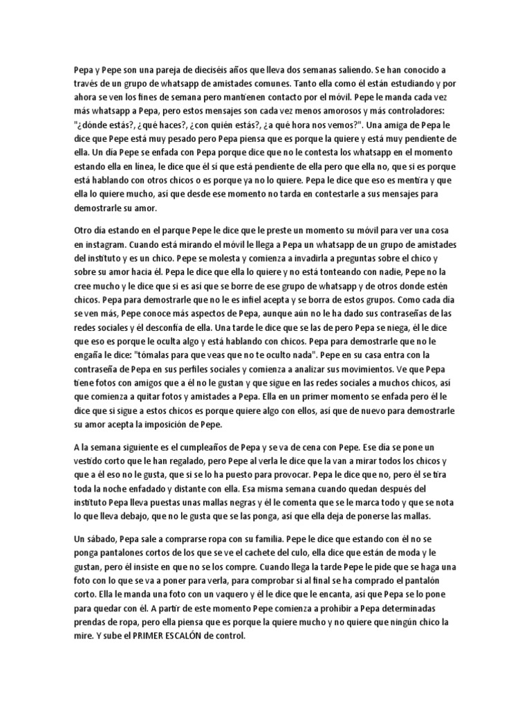 Historia De La Pepa Y El Pepe Pdf