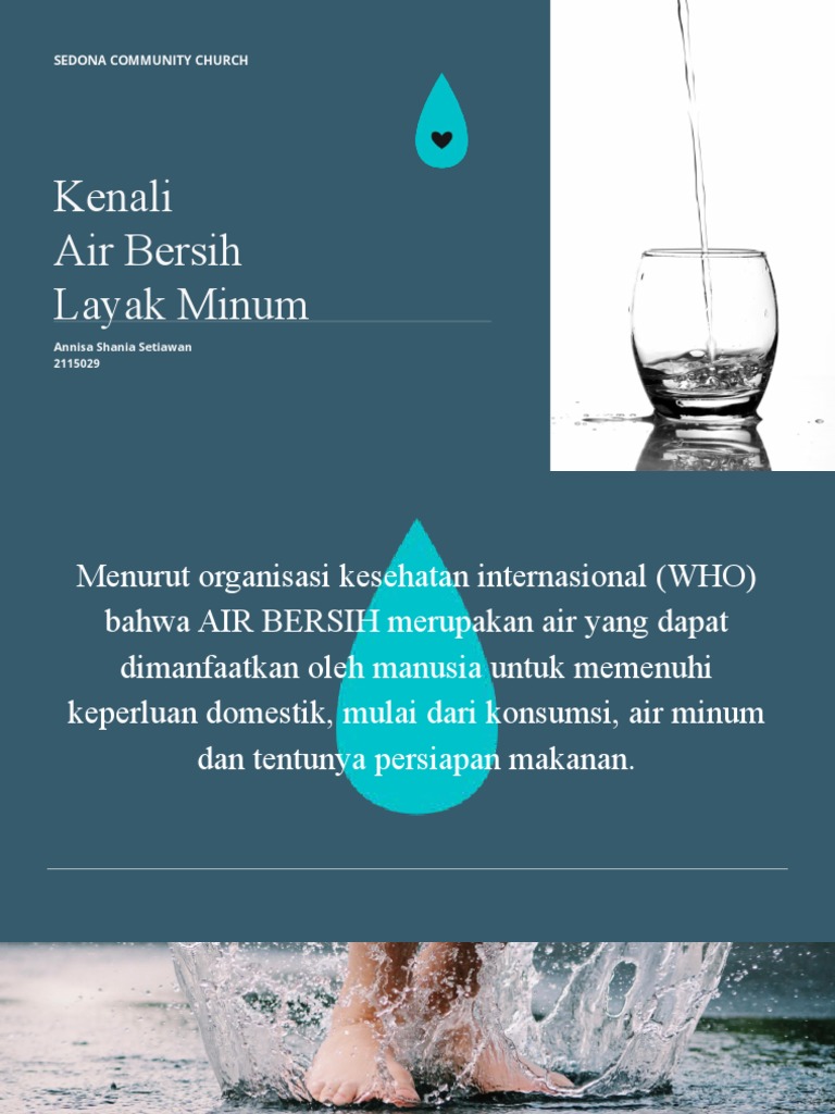 Penyuluhan 1 - Kenali Air Bersih Layak Minum - Annisa Shania Setiawan - 2115029 | PDF
