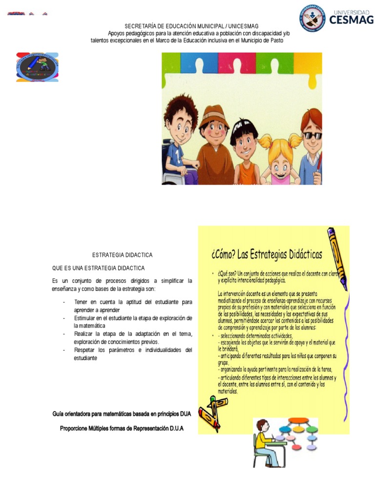 DUA Estrategias de Matematicas PRIMARIA | PDF | Aprendizaje | Número Real