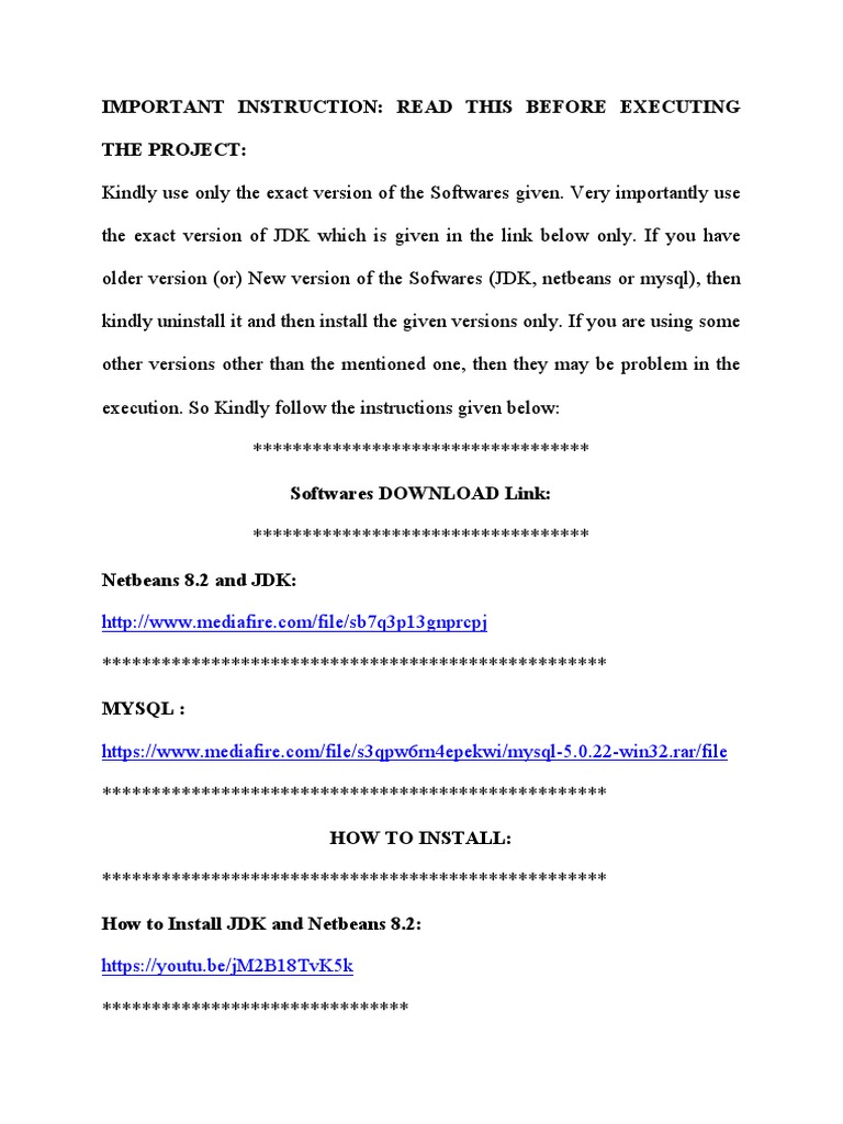 Help File - Netbeans 8.2 | PDF | My Sql | Applications & Software