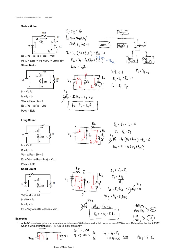 Types of Motor | PDF | Electric Motor | Electric Generator