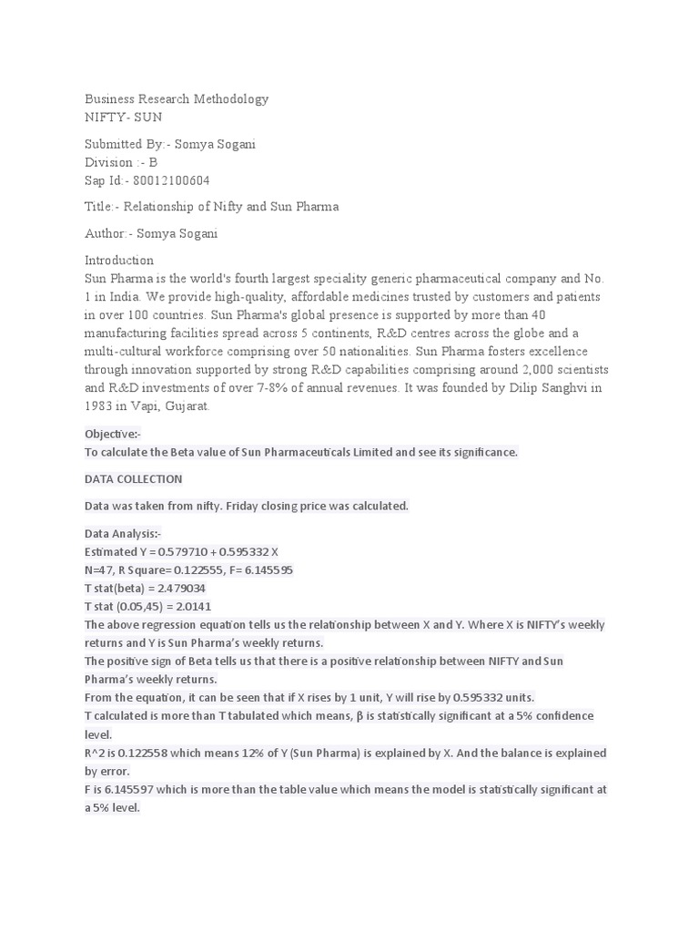 Business Research Methodology Siya | PDF